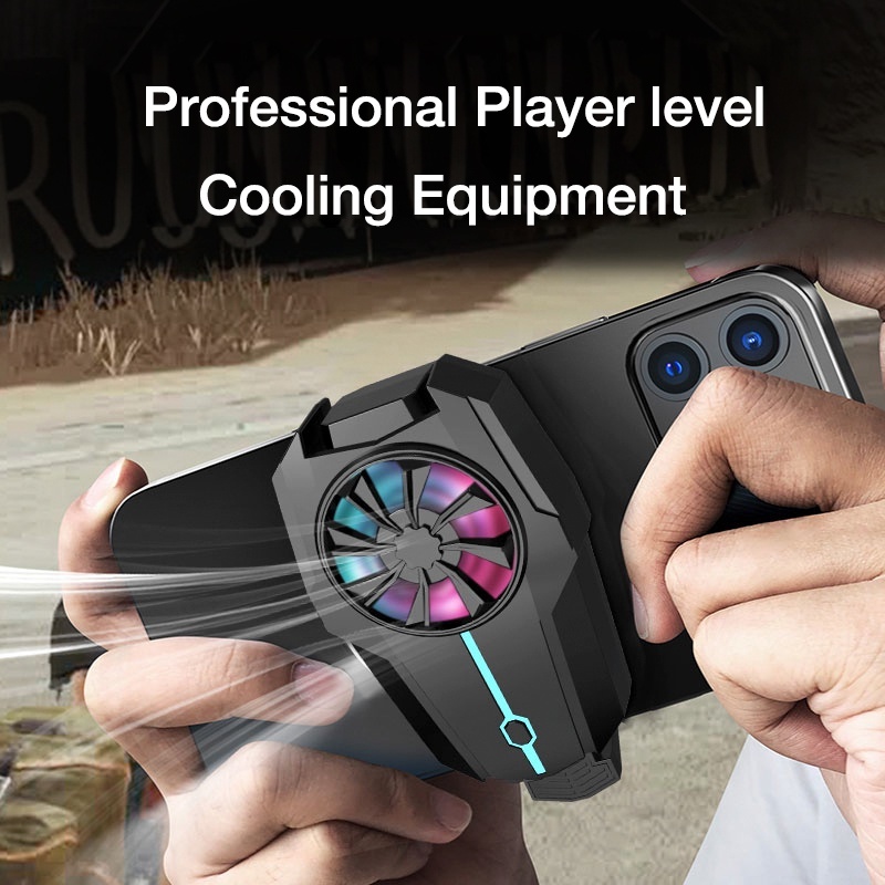 Mobile Phone Radiator PUGB Game Portable Controller Cooling Fan Cooler ...