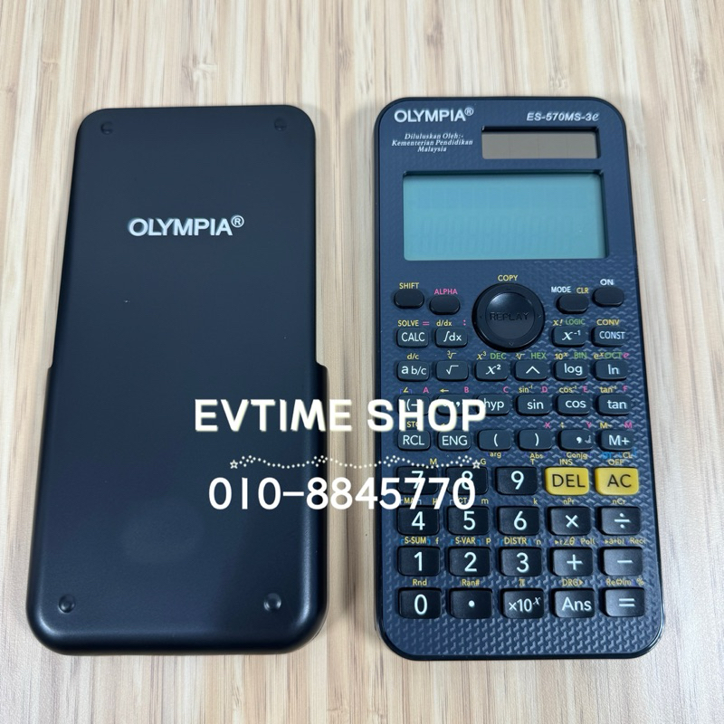 2 YEAR WARRANTY 100% ORIGINAL OLYMPIA SCIENTIFIC CALCULATOR (ES-570MS-3e) 3rd Edition With Solar ...