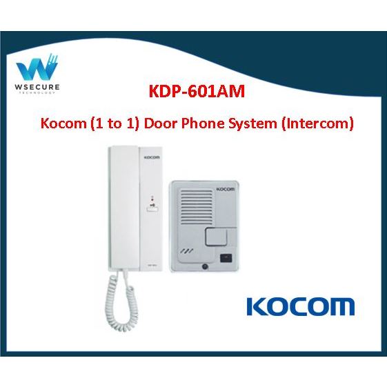 KOCOM 1 to 1 Audio Intercom System - KDP-601AM | Shopee Malaysia