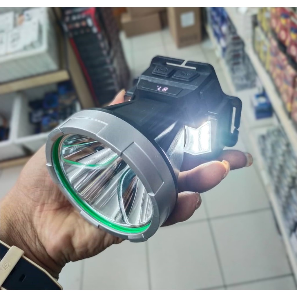 Super Bright Headlight Digital Display Sensor Headlamp Flashlight ...