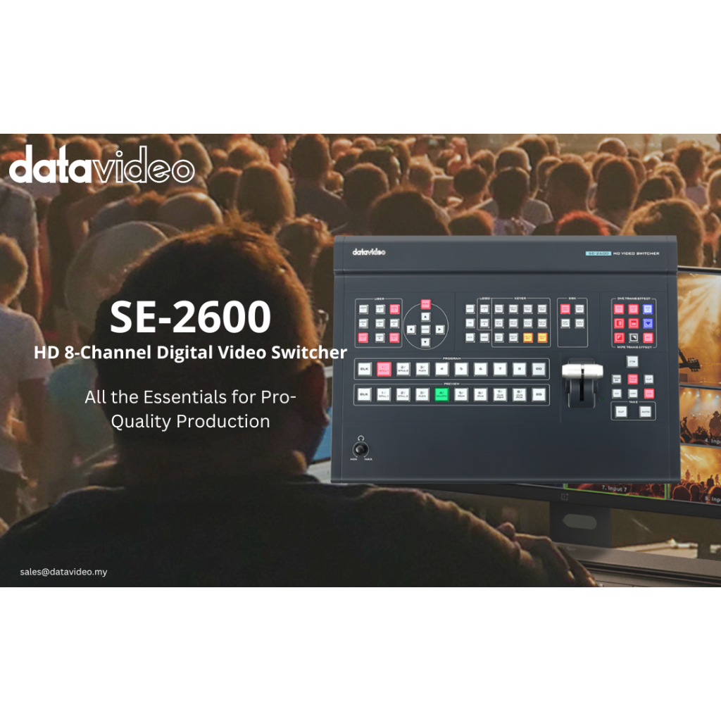 DATAVIDEO SE-2600 HD 8-Channel Digital Video Switcher | Shopee Malaysia