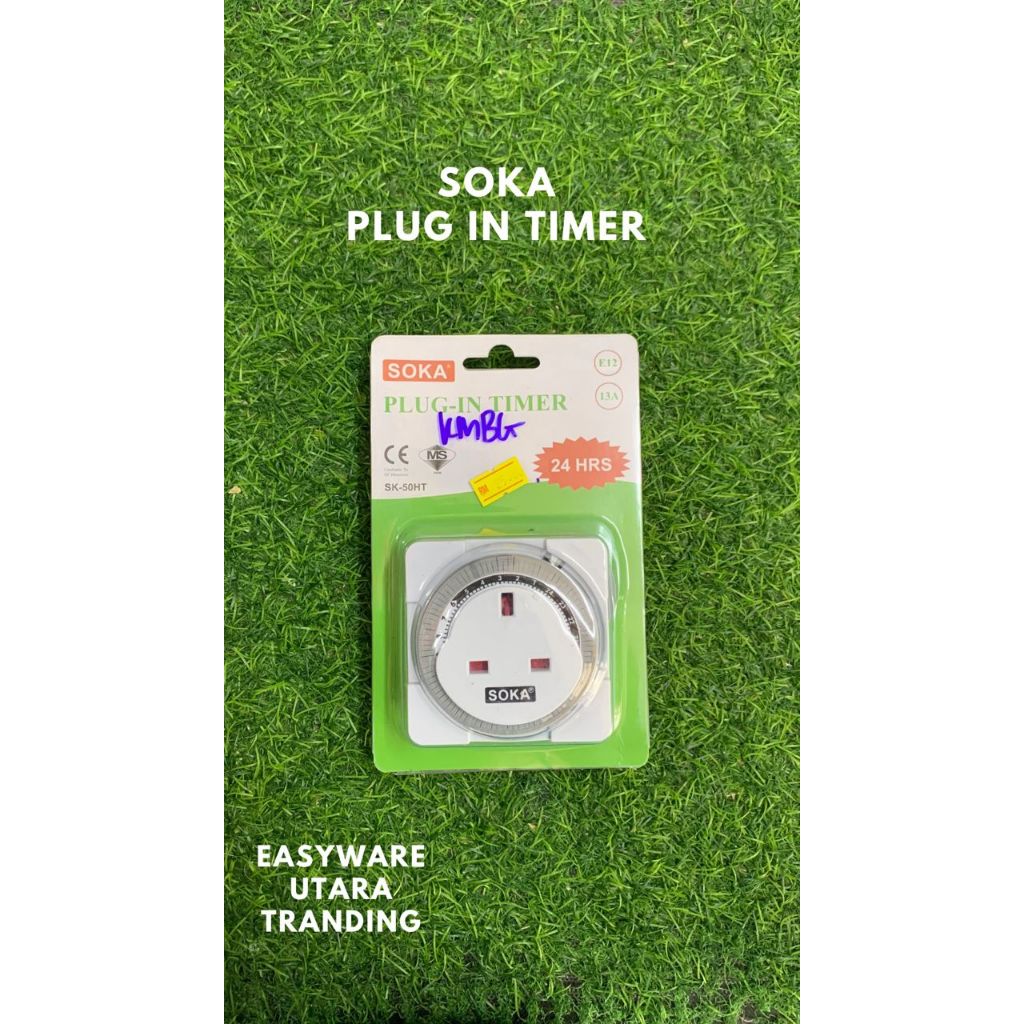 Soka Plug In Timer 13a Socket Swtich Timer Plug Timer Timer Switch Shopee Malaysia