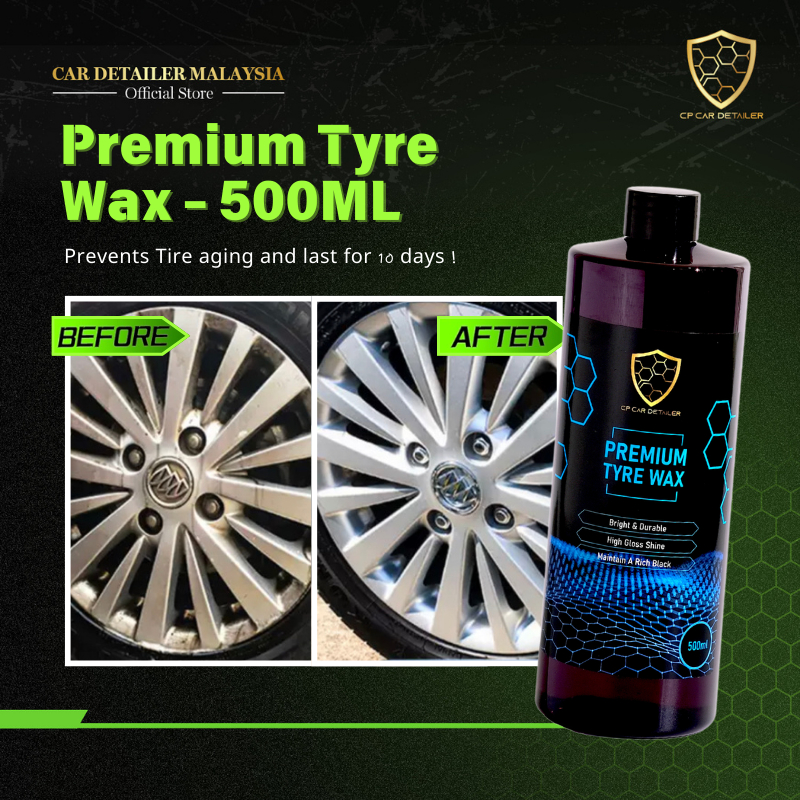 CP CAR Detailer Tyre Wax Water Based Wax Tayar Kilat Plastic Wax 500ml ...