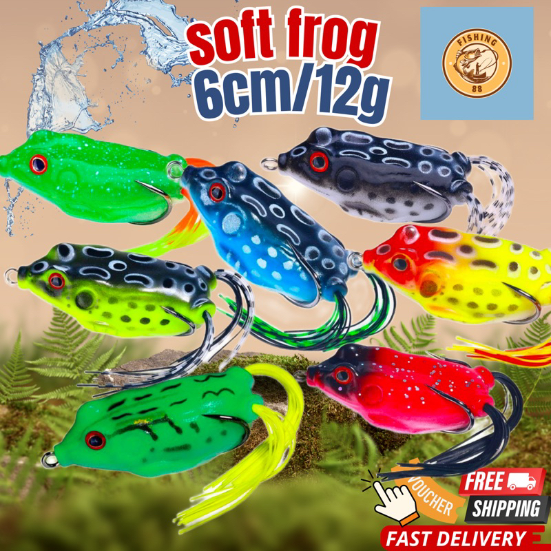 【SOFT FROG】Umpan Katak/ Fishing Lure/ soft lure /umpan casting haruan ...