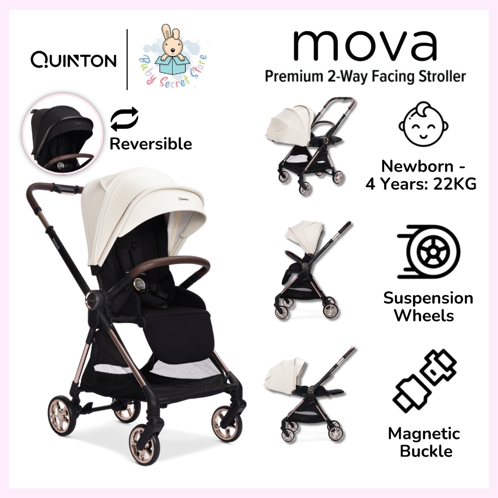 (FREE SHIPPING) Quinton Mova Premium Stroller Reversible 2 Way Facing ...
