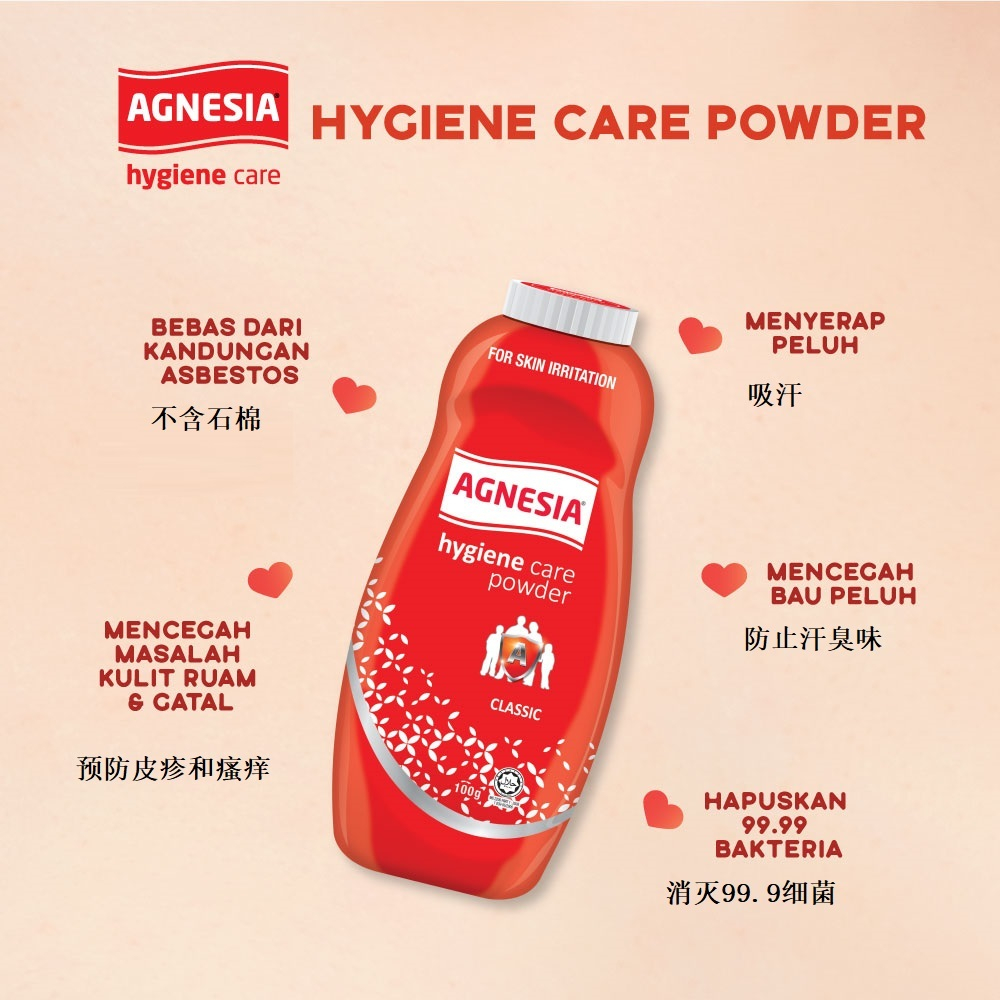 Agnesia hygiene care powder 50g,100g,300g( exp2027) | Shopee Malaysia