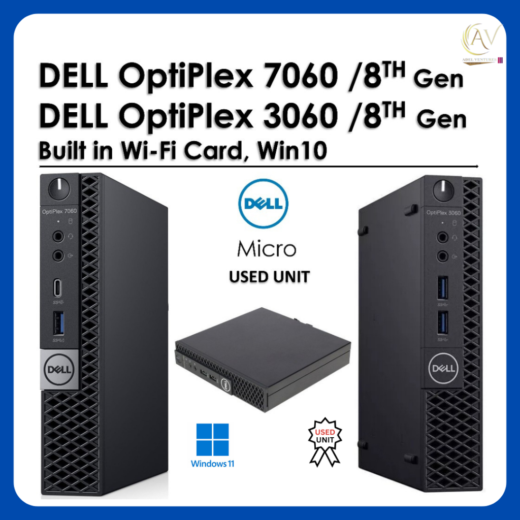DELL OptiPlex 7060 8th gen Intel® Core i5 - 8500T / DELL OptiPlex 3060 ...