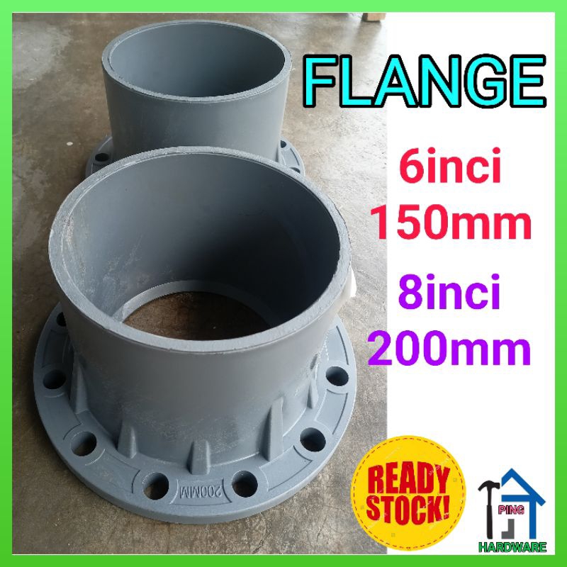 FLANGE PVC (6inci/150mm)(8inci/200mm) | Shopee Malaysia