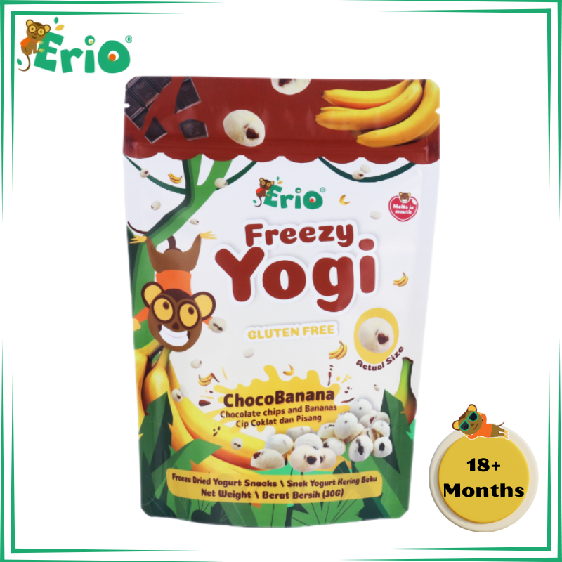 Erio Freezy Yogi Freeze Dried Yogurt Snacks - Choco Banana 30g | Shopee ...