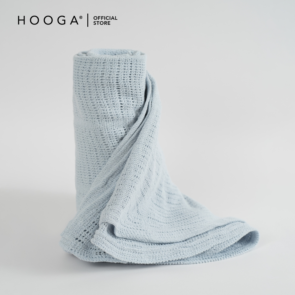 HOOGA Ellis Throw (Crystal Grey / Oyster Mushroom / Ice Flow, Plein Air ...