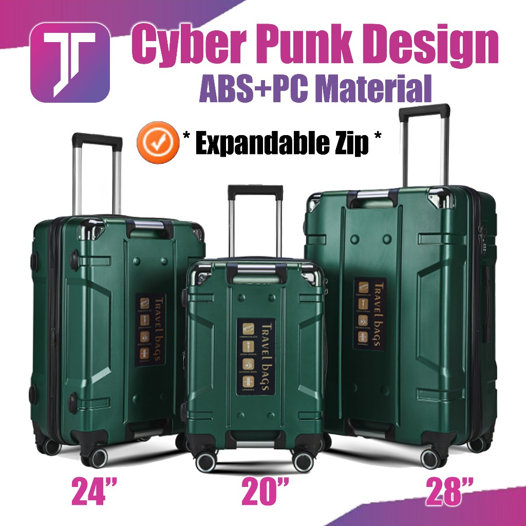 JTravel Cyber Punk Design ABS+PC Material Travel Luggage Expandable Zip ...