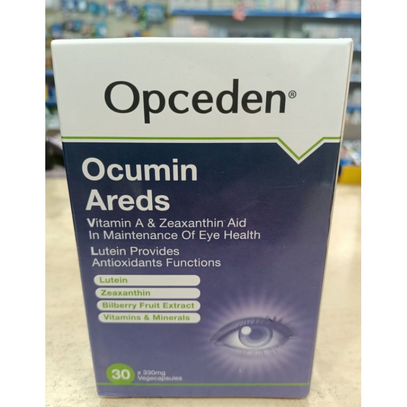 OPCEDEN OCUMIN AREDS 330MG 30 VEGECAPSULES (EXP:12/2026) | Shopee Malaysia