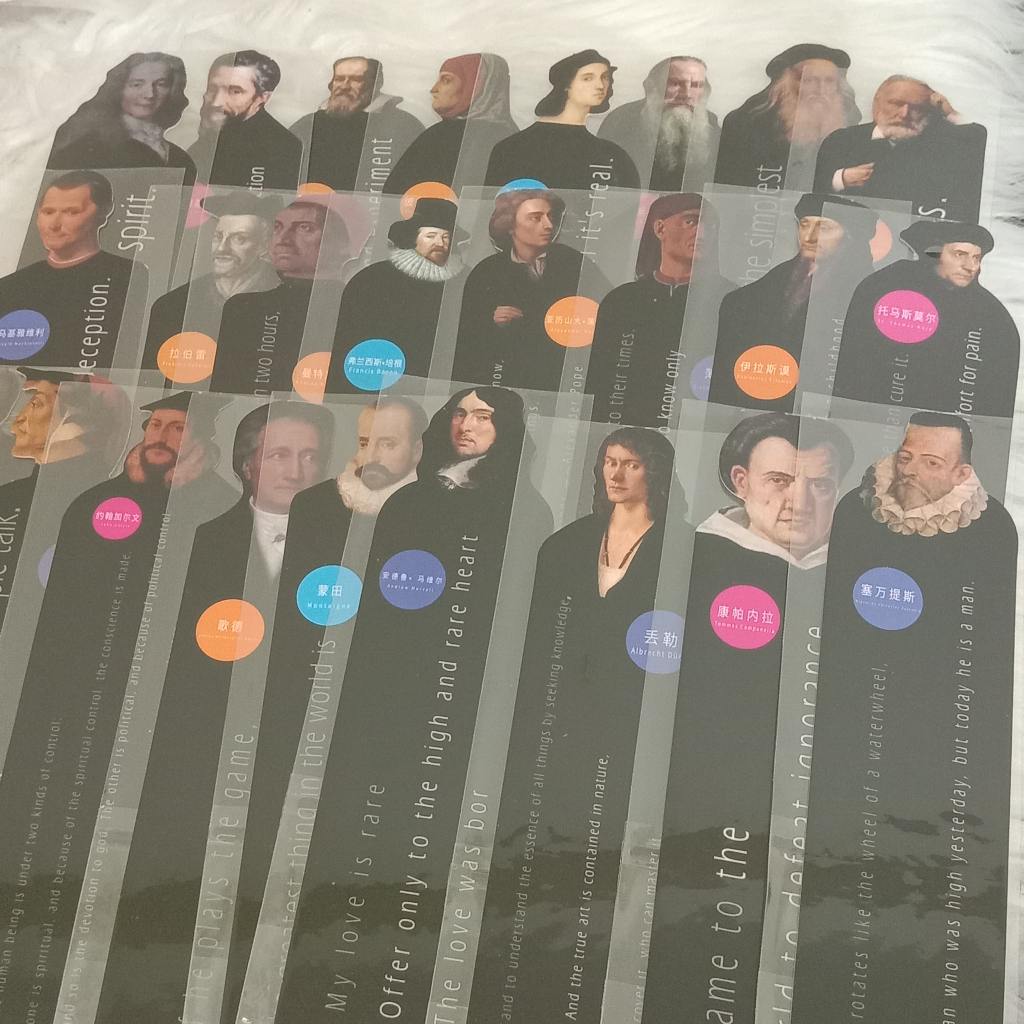 Famous People Icon Bookmarks Long Black Bookmark | Shopee Malaysia