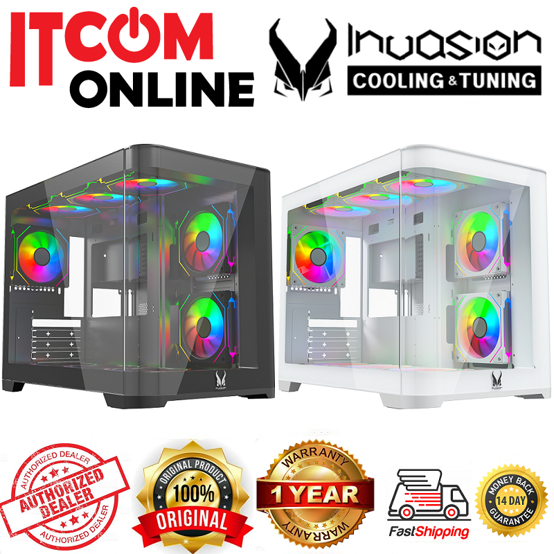 INVASION D-9000 TG MATX CASING (CS-INV-D-9000-BK/CS-INV-D-9000-WH) BLK ...