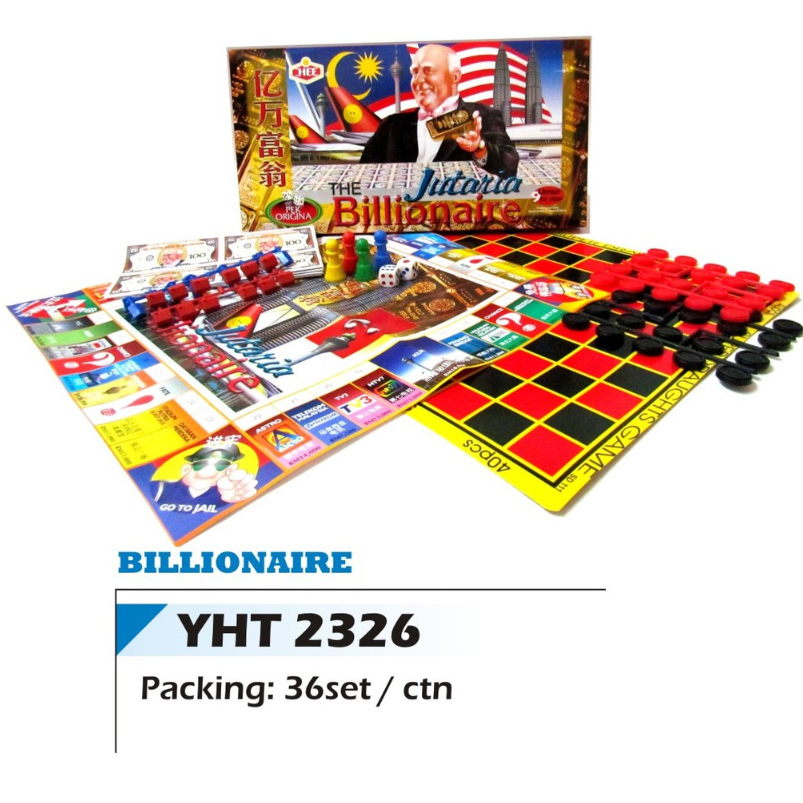 AKINA SAVE HT 2326 Billionaire Jutaria Board Games Set / Monopoly game ...