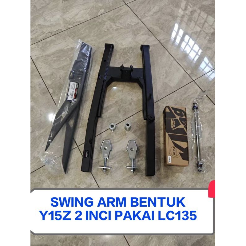 LC135 Swing Arm Cutting Design Y15ZR 2inch SWING ARM LC135 V1,2,3,4,5,6 ...