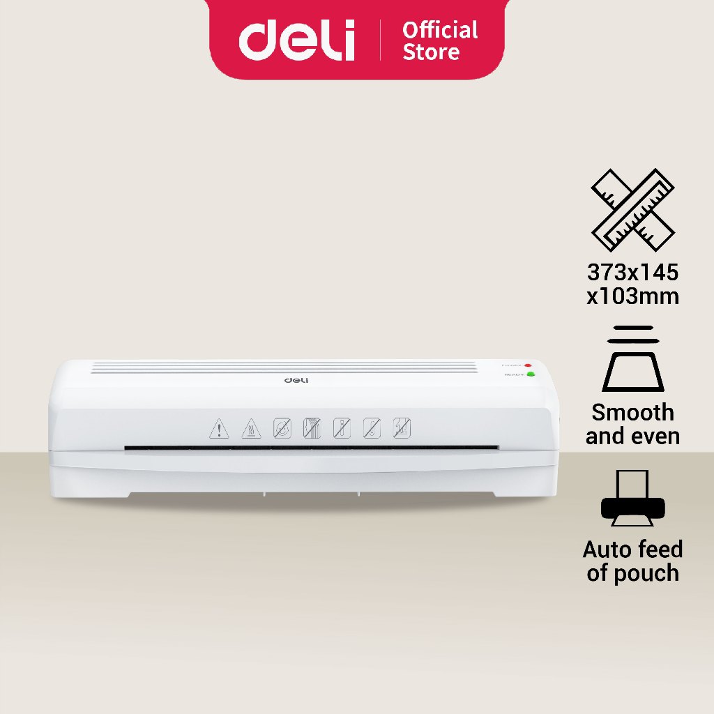 Deli Laminating Machine Office Laminator Smooth Laminate (80-125mic/A3 ...