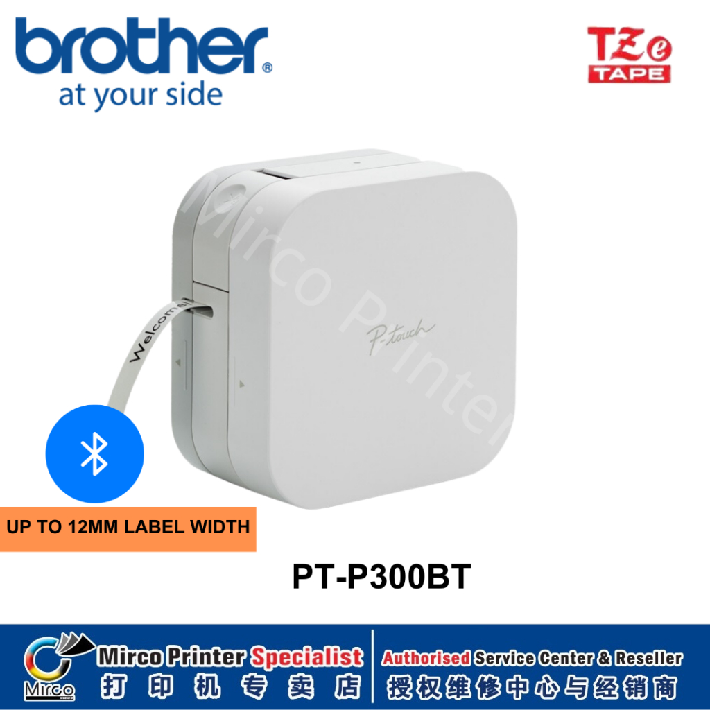 Brother PT-P300BT Mobile Portable Label Printer (Bluetooth Connect ...