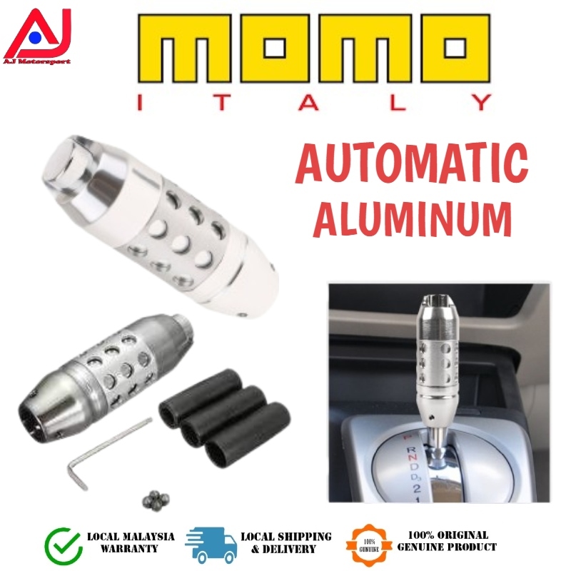 MOMO Silver Gear Shift Knob Car Gear Knob Auto Universal | Shopee Malaysia