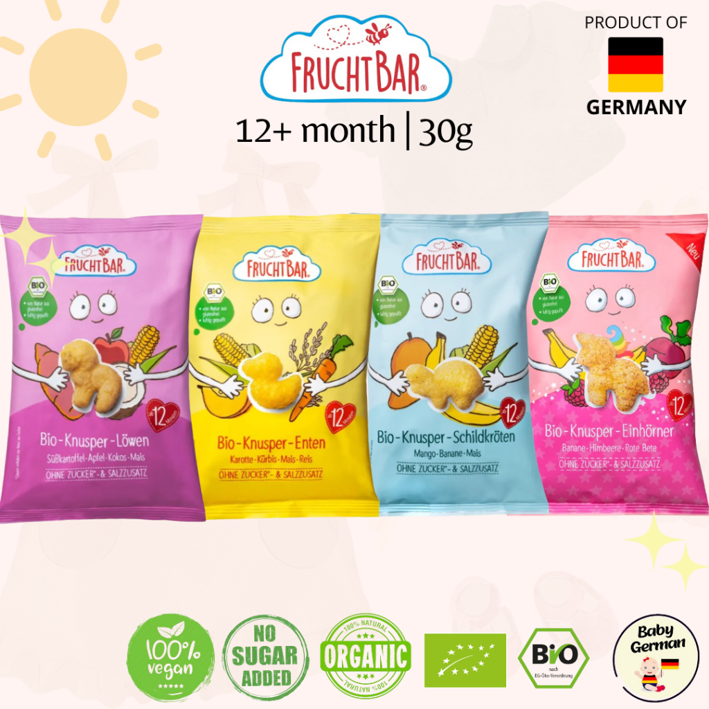 Fruchtbar Baby Organic Puff Snack | 12+ Months | 30g | Germany | Shopee ...