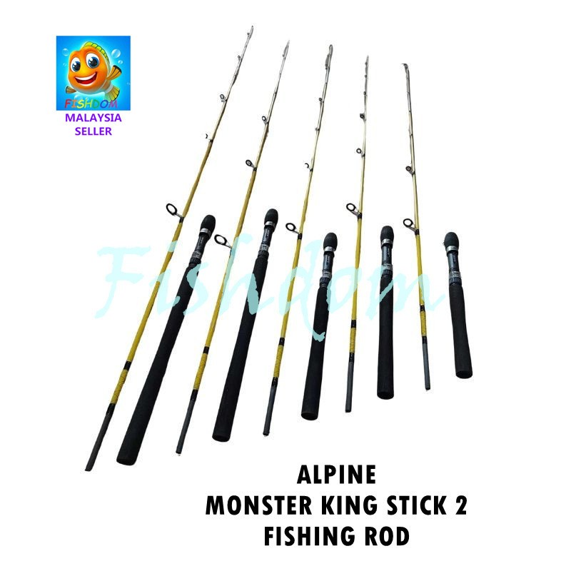 FISHDOM ALPINE MONSTER KING STICK V2 ULTRA LIGHT UL FISHING ROD PRAWN ...
