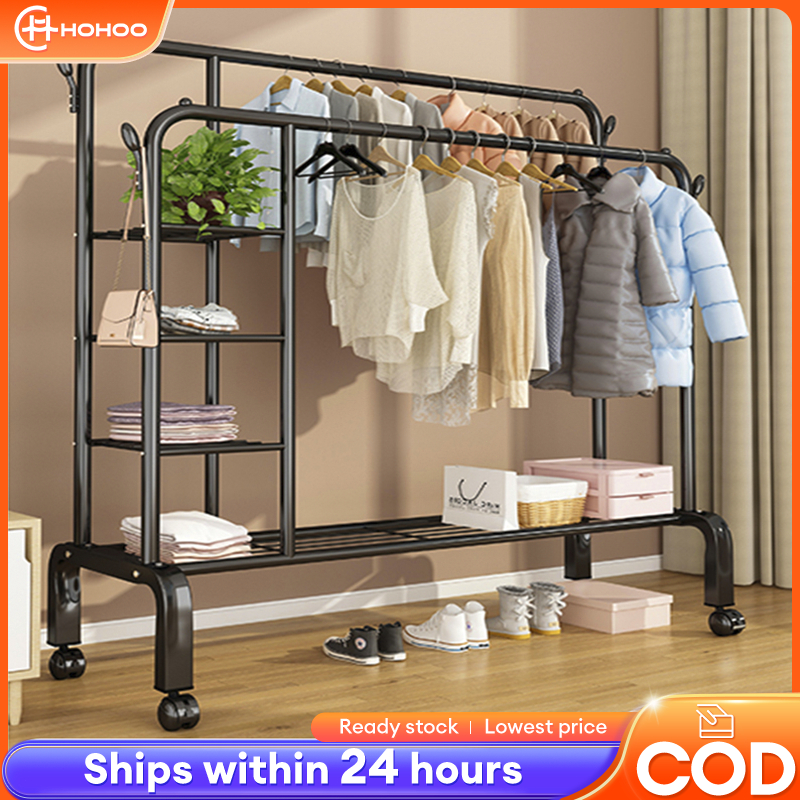 trong Steel Structure Simple Laundry Rack Clothes Hanging Rack Rak Besi ...