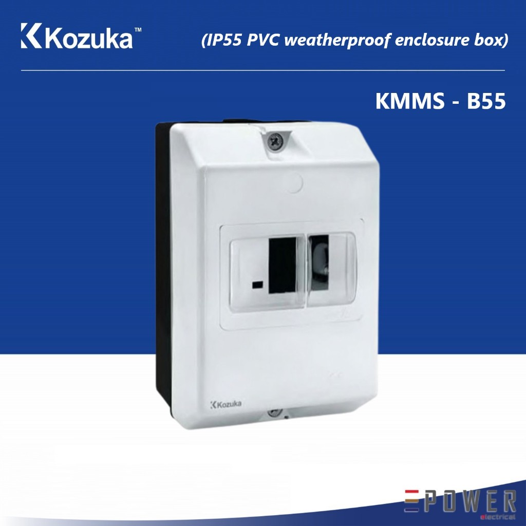 KOZUKA KMMS B55 PVC WEATHERPROOF ENCLOSURE BOX ONLY IP55 | Shopee Malaysia