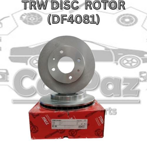 TRW DISC ROTOR (DF4081) PROTON WAJA 1.6 MMC, CAMPRO, CPS, PROTON ...