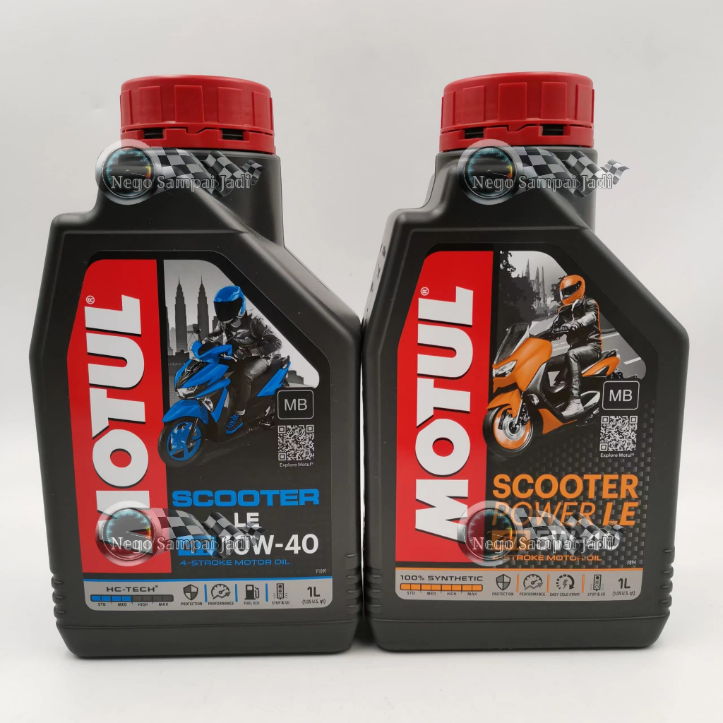 ORIGINAL MOTUL Engine Oil Minyak Hitam 4T SCOOTER LE / POWER LE ...