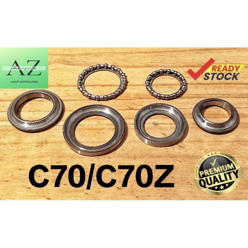 HONDA C70 / C70Z STEERING CONE / CONE BEARING BALL RACE SET | Shopee ...