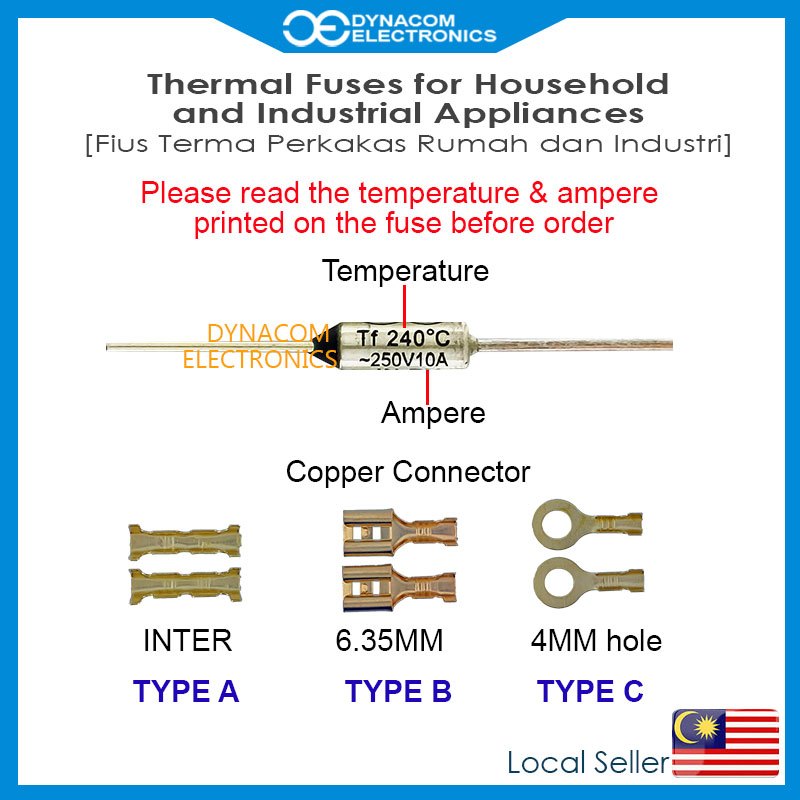 Thermal Fuses for Household and Industrial Appliances [Fius Terma ...