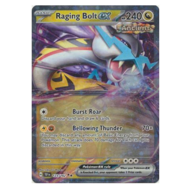 Pokemon TCG - Scarlet & Violet | Temporal Forces | Raging Bolt ex - 123 ...