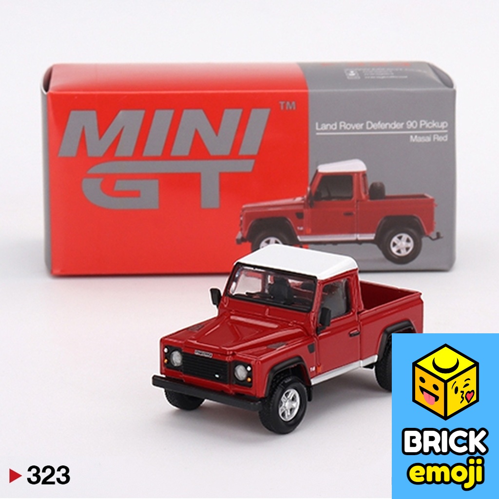 Mini GT 323 Land Rover Defender 90 Pickup Masai Red 1/64 | Shopee Malaysia