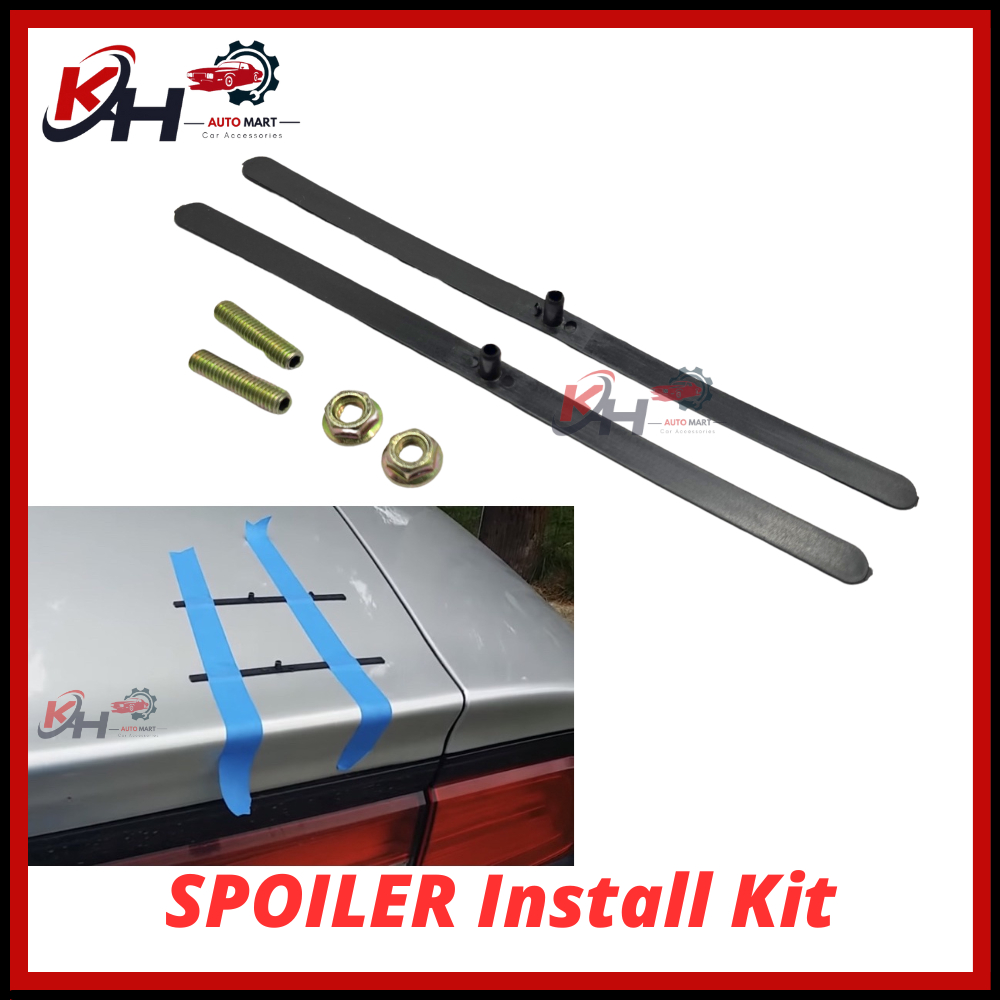 Spoiler Install Kit Set With Skru Universal Rear Bonnet Trunk Lid Tail ...