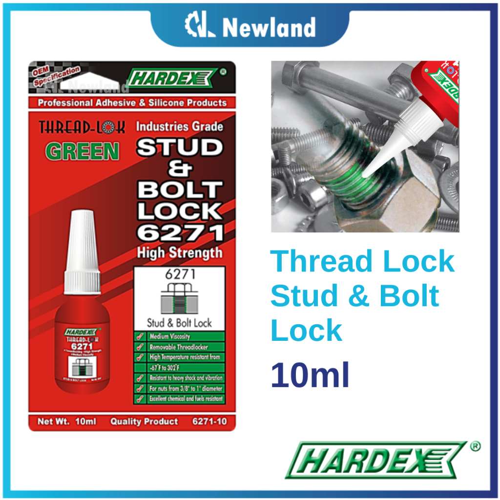 Hardex Thread Lock Stud & Bolt Lock - 10ml | Shopee Malaysia