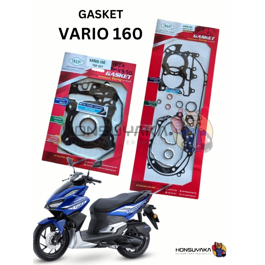 HONDA VARIO160 TOP SET OVERHAUL GASKET 0 CYLINDER HEAD BLOCK BLOK VARIO ...