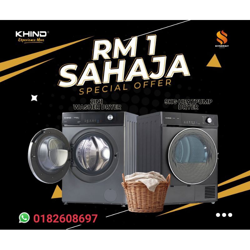 WASHER DRYER RM1 JE..[JULY 2024 PROMOTION] | Shopee Malaysia