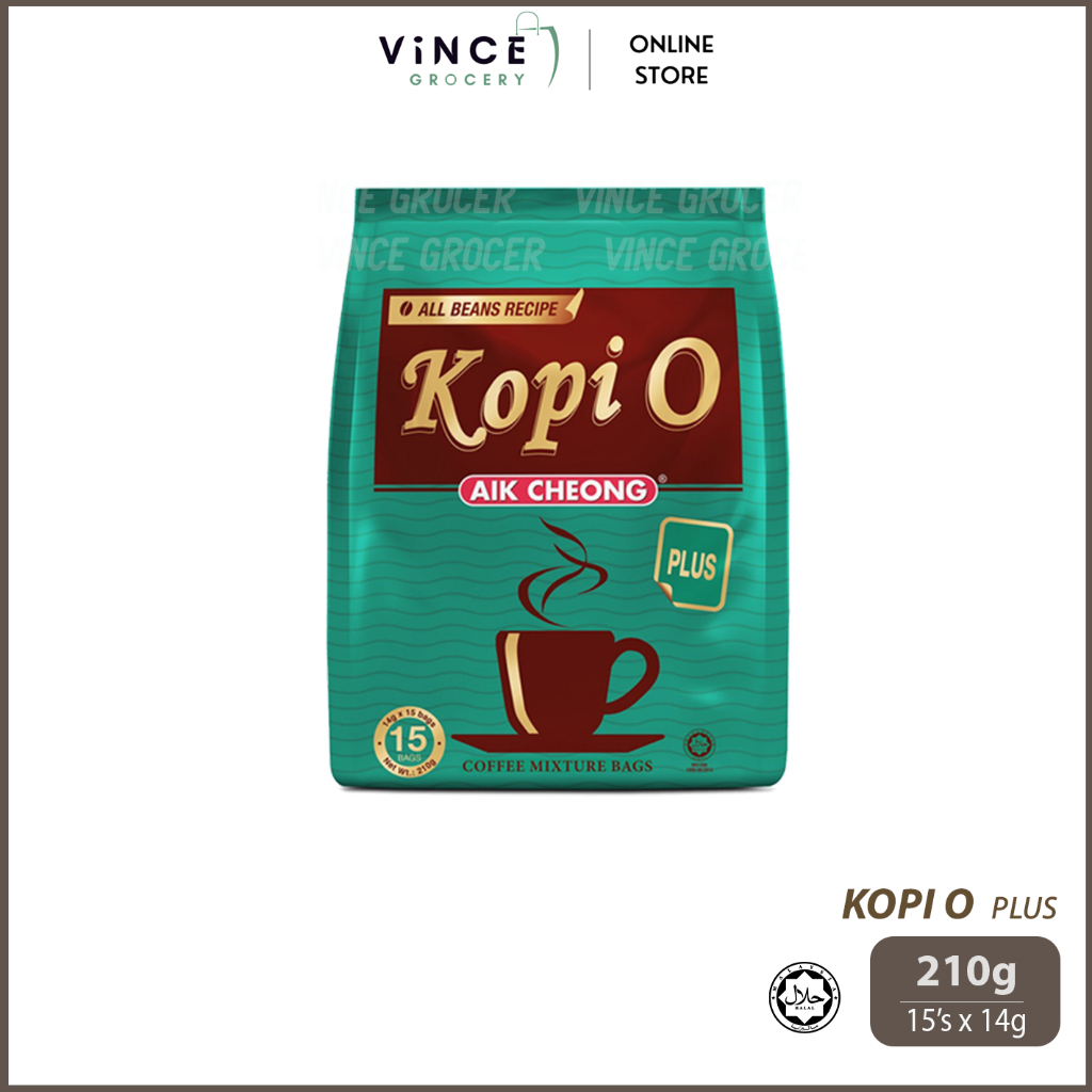 AIK CHEONG Kopi O Plus | 210G [15's x 14G] | Shopee Malaysia