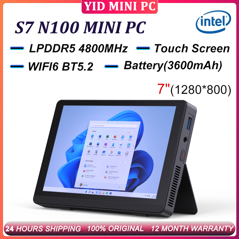 S7 MINI PC Intel N100 Up to 3.4GHz LPDDR5 4800MHz M.2 2242 Windows 11 ...