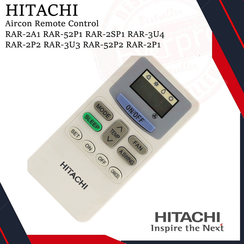 Hitachi Air Conditioner Remote Control RAR-1D3 | Shopee Malaysia