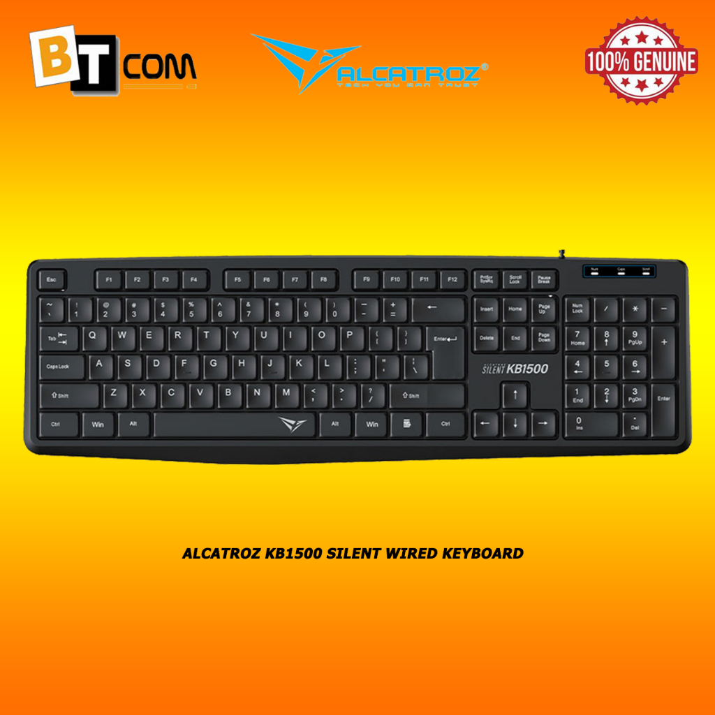 Alcatroz KB1500 Silent Wired Keyboard | Shopee Malaysia