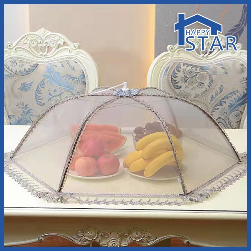 Foldable Food Cover With Handle Dish Cover Washable Mesh Dust Proof ...