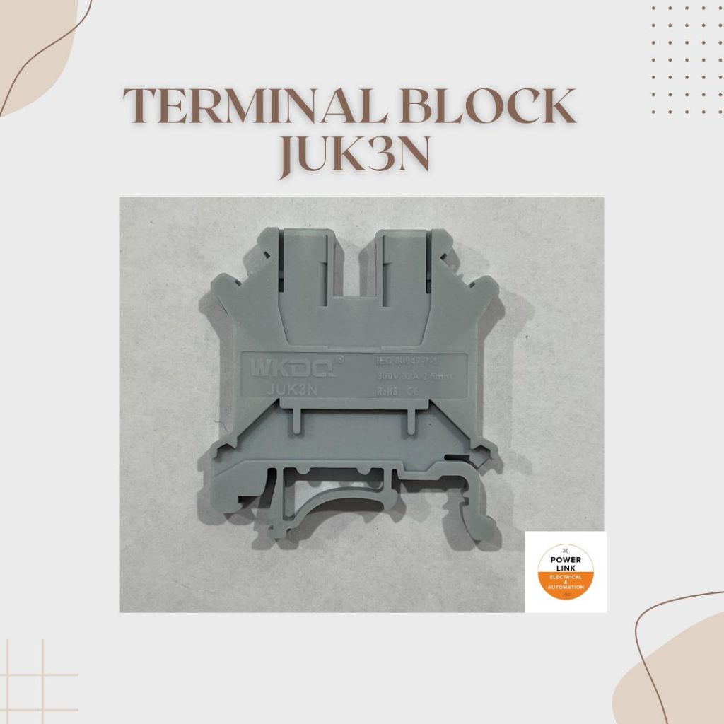 DIN Rail Terminal Block UK3N / LUK3N (2.5mm²) | Shopee Malaysia