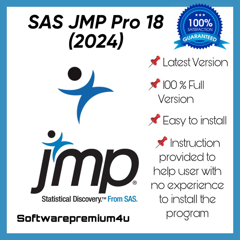 🔥【Win/Mac】🔥 SAS JMP Pro Pro 18 (2024) | 17.1 (2023) | 16.2 | Statistical software | Shopee Malaysia