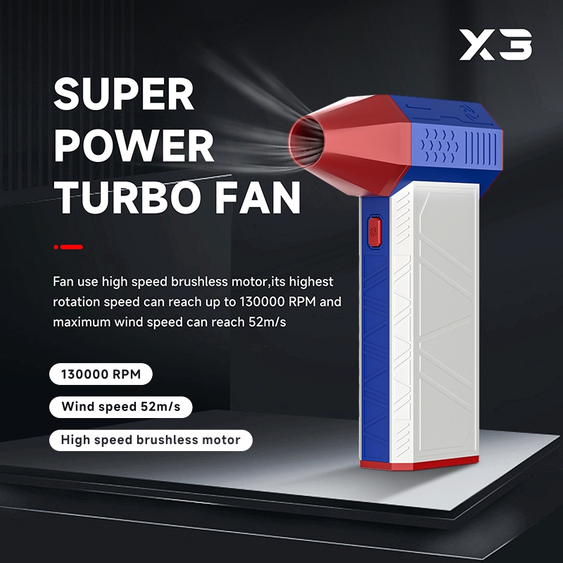 X3 Blower Turbo White VERSION 130000RPM Violent Fan Turbo Jet Fan for ...