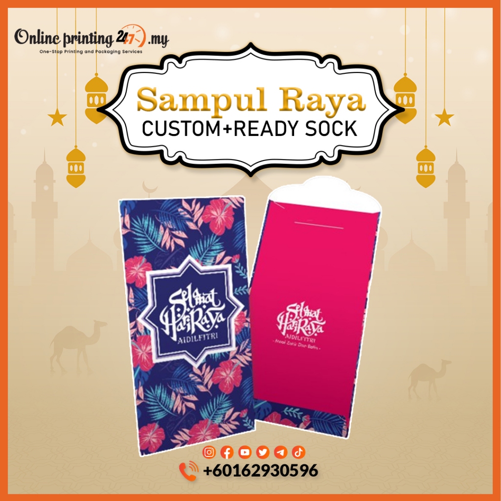 2025 Custom Sampul Duit Raya Cetak | Money Packet Printing | Free ...