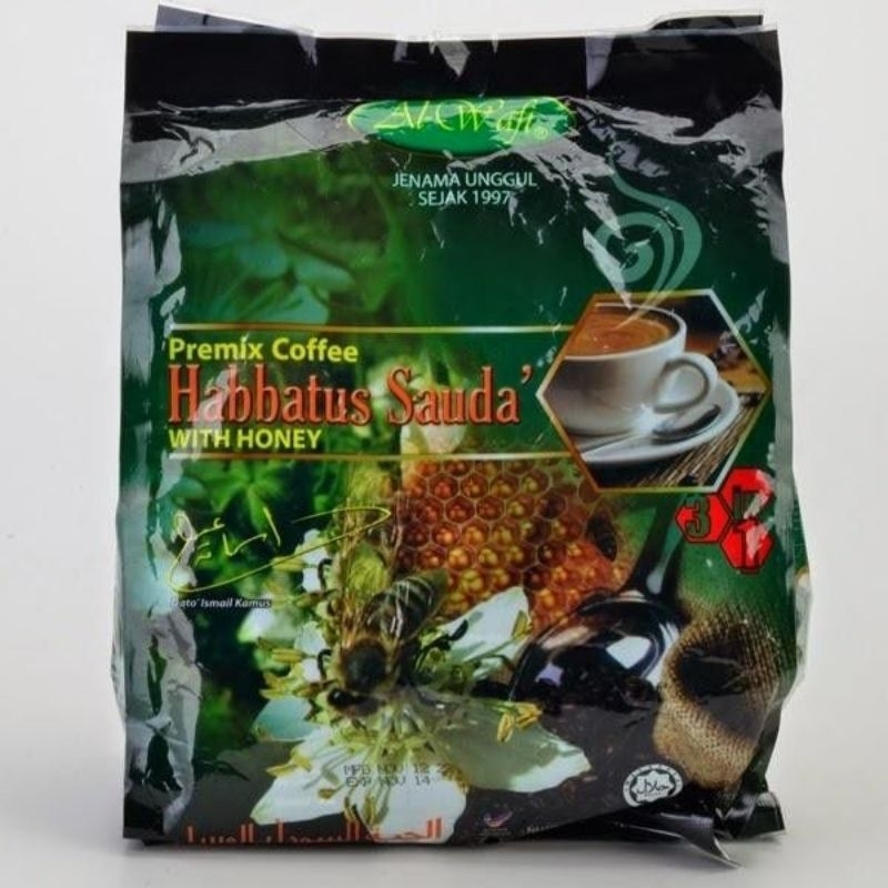 Al Wafi Kopi Pracampuran Habbatus Sauda Bermadu 20 Sachets X 20gr | Shopee Malaysia
