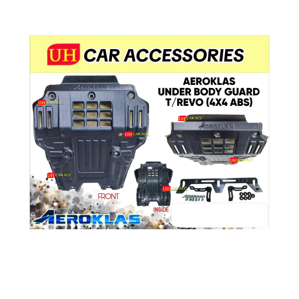 TOYOTA HILUX REVO ROCCO ROGUE AEROKLAS UNDER BODY GUARD STONE GUARD ...