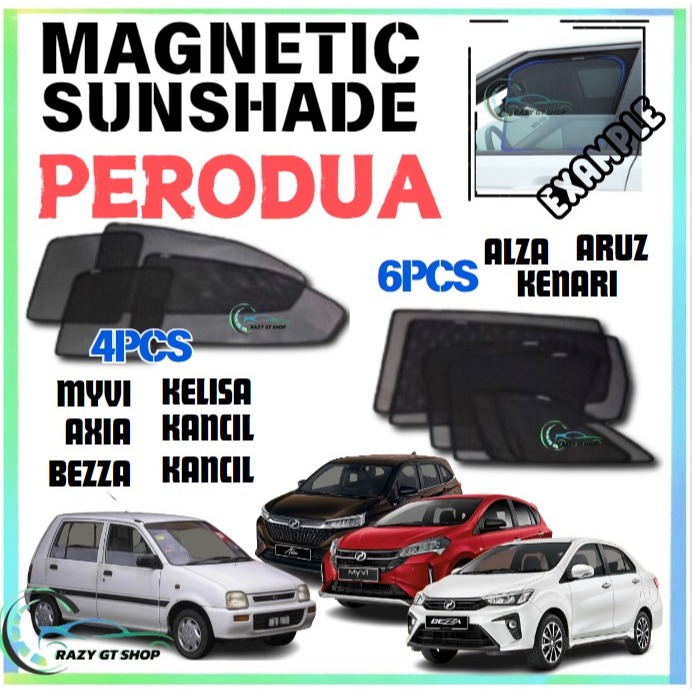 (Magnetic) Perodua Aruz Alza Viva Axia Bezza Myvi 2005 Myvi Icon Myvi ...
