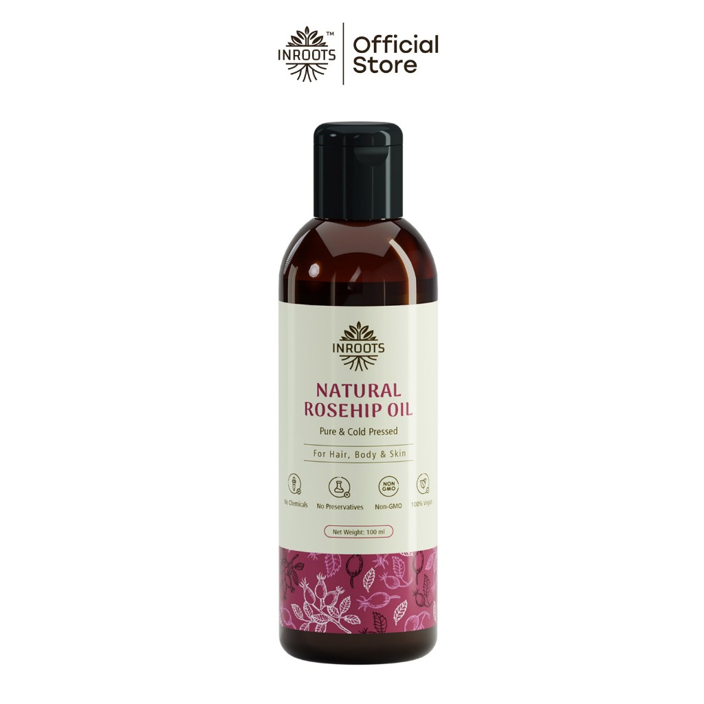 Inroots Cold Pressed 100% Natural Rosehip Oil (100ml) | Shopee Malaysia